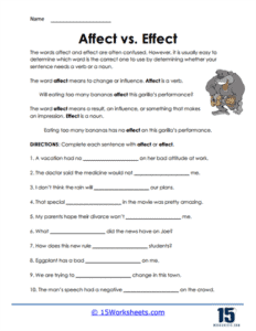 Grammar Worksheets | Strengthening Language Usage - 15 Worksheets.com