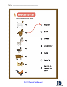 Animal Sounds Worksheets | Vocal Cues Activities - 15 Worksheets.com