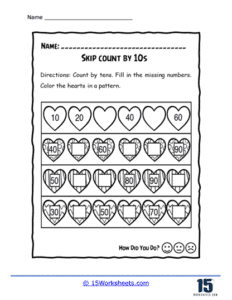 Skip Counting By 10s Worksheets | Numeracy - 15 Worksheets.com
