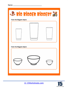 Big, Bigger, Biggest Worksheets | Sizing Activity - 15 Worksheets.com
