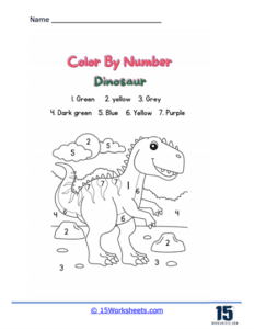 Color By Number Worksheets - 15 Worksheets.com