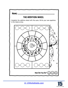 Addition Wheels Worksheets - 15 Worksheets.com