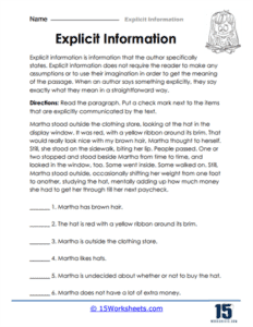 Reading Worksheets - 15 Worksheets.com