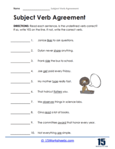 Grammar Worksheets - 15 Worksheets.com