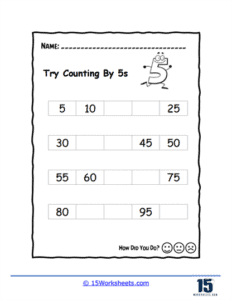 Counting to 100 By 1s Worksheets | Building Numeric Fluency - 15 ...
