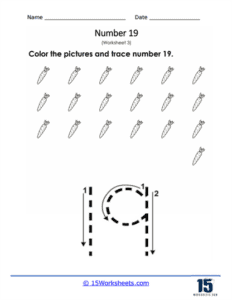 Number 19 Worksheets - 15 Worksheets.com