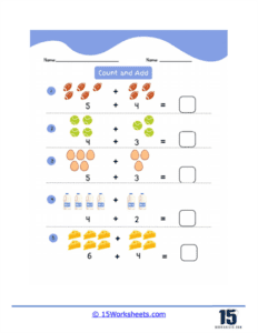 Count and Add Worksheets - 15 Worksheets.com