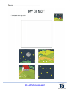 Day or Night Worksheets | Earth's Cycle & Sky Activities - 15 ...