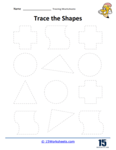 Tracing Skills Worksheets | Basic Hand Strokes - 15 Worksheets.com