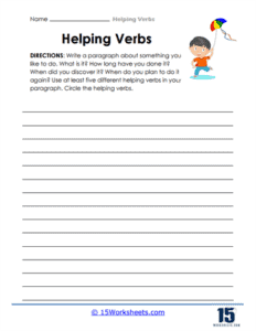 Helping Verbs Worksheets - 15 Worksheets.com