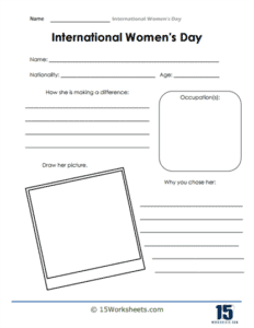 International Women's Day Worksheets | Celebrating Equity - 15 ...