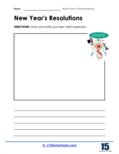 New Year's Resolutions Worksheets - 15 Worksheets.com
