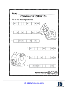 Counting to 100 By 10s Worksheets - 15 Worksheets.com