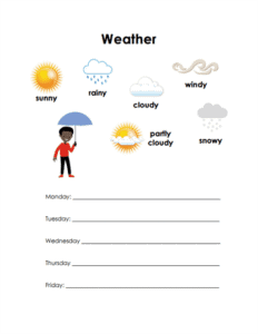 Kindergarten Weather Worksheets | Vocab and Themes - 15 Worksheets.com