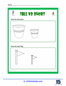 Tall vs. Short Worksheets | Height Comparison - 15 Worksheets.com