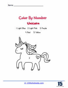 Color By Number Worksheets - 15 Worksheets.com