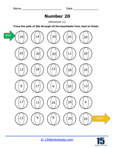 Number 20 Worksheets | Engaging With Integers - 15 Worksheets.com