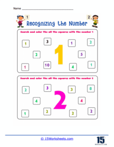 Recognizing Numbers Worksheets - 15 Worksheets.com