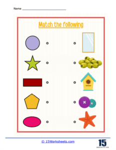 Sort By Shape Worksheets | Matching & Sorting - 15 Worksheets.com