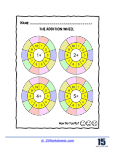 Addition Wheels Worksheets - 15 Worksheets.com