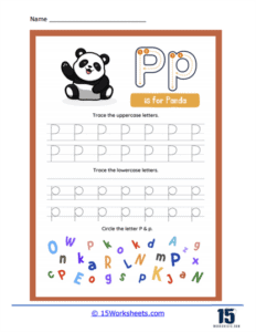 Letter P Worksheets | Alphabet Series - 15 Worksheets.com