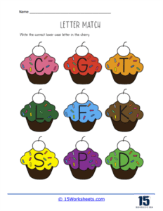 Match Letters Worksheets - 15 Worksheets.com