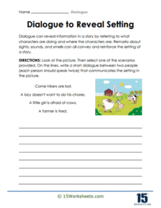 Dialogue Worksheets | Conversational English - 15 Worksheets.com