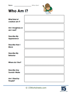 Who Am I? Worksheets | Critical Thinking - 15 Worksheets.com