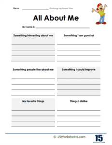 Getting to Know You Worksheets | Icebreakers Activities - 15 Worksheets.com