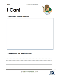 I Can Write My Name Worksheets - 15 Worksheets.com