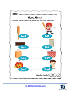 Match Words to Pictures Worksheets | Preschool Skills - 15 Worksheets.com