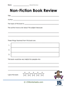 Book Review Worksheets | Help Kids Critique - 15 Worksheets.com
