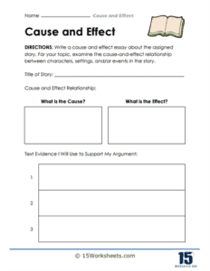 Cause and Effect Worksheets | Consequences & Triggers - 15 Worksheets.com