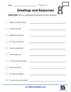 Pragmatics Worksheets - 15 Worksheets.com