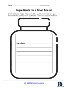 Friendship Day Worksheets | Bonds & Togetherness - 15 Worksheets.com