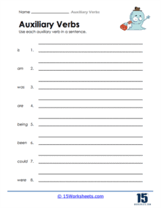 Auxiliary Verbs Worksheets - 15 Worksheets.com
