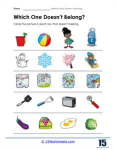 Doesn't Belong Worksheets - 15 Worksheets.com
