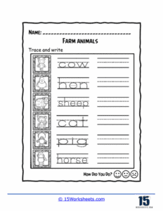 Farm Animals Worksheets | Fun Creature Activities - 15 Worksheets.com