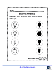 Shadow Matching Worksheets | Observation Skills - 15 Worksheets.com