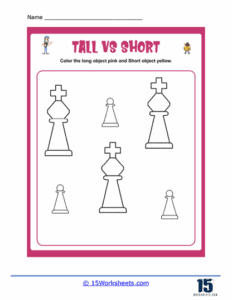 Tall vs. Short Worksheets | Height Comparison - 15 Worksheets.com