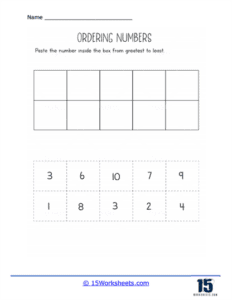 Ordering Numbers Worksheets | Numeracy Skills - 15 Worksheets.com