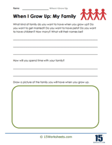 When I Grow Up Worksheets | Kindergarten - 15 Worksheets.com
