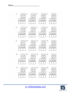 Double Digit Addition Worksheets - 15 Worksheets.com