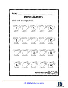 Missing Number Double Digit Addition Worksheets - 15 Worksheets.com