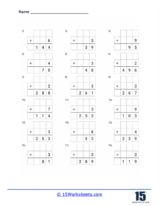 3-digit by 1-digit Division Worksheets - 15 Worksheets.com