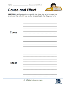Cause and Effect Worksheets | Consequences & Triggers - 15 Worksheets.com