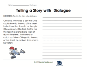 Dialogue Worksheets | Conversational English - 15 Worksheets.com