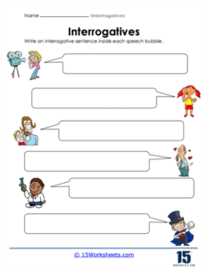 Interrogatives Worksheets | Question Word Practice - 15 Worksheets.com