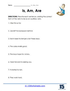 Is, Am, Are Worksheets - 15 Worksheets.com