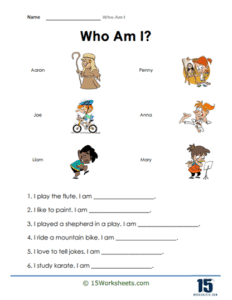 Who Am I? Worksheets | Critical Thinking - 15 Worksheets.com